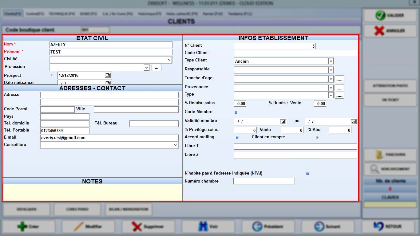 Comprendre le fonctionnement d'une fiche client – Dixisoft