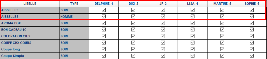 Enregistrer les compétences salarié et/ou cabine – Dixisoft